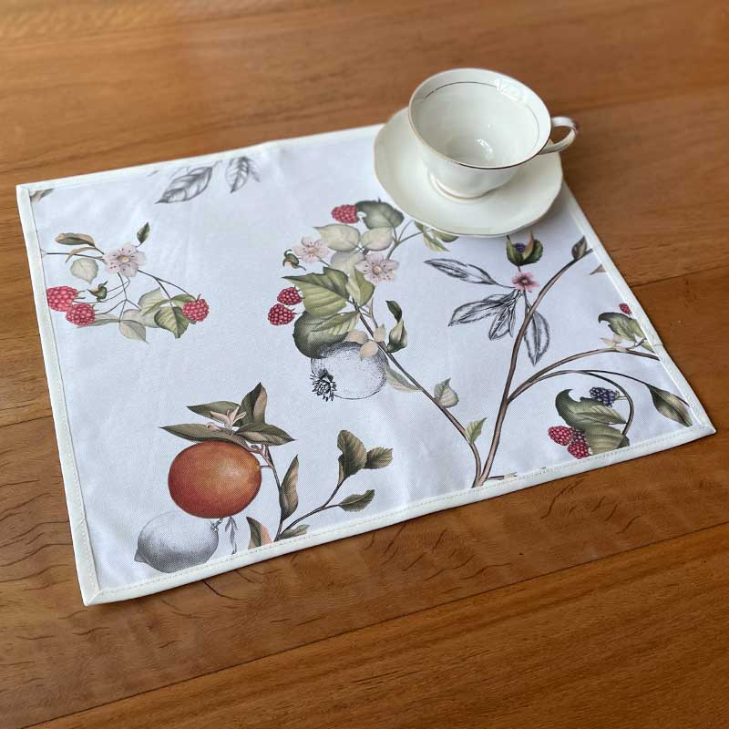 Fruits Stain Resistant Placemats | Handmade Table Mats