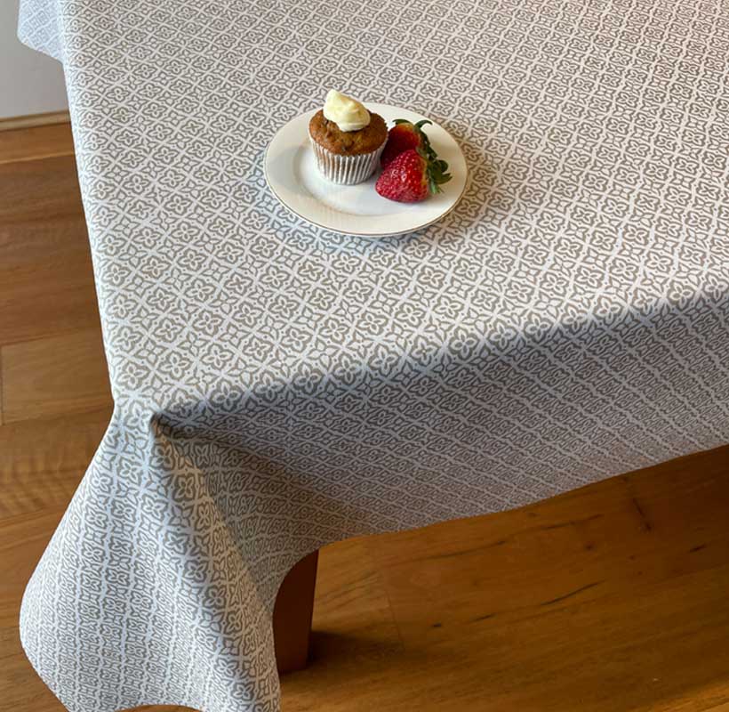 Rodas Gold | Stain Resistant Square Tablecloths | All Sizes