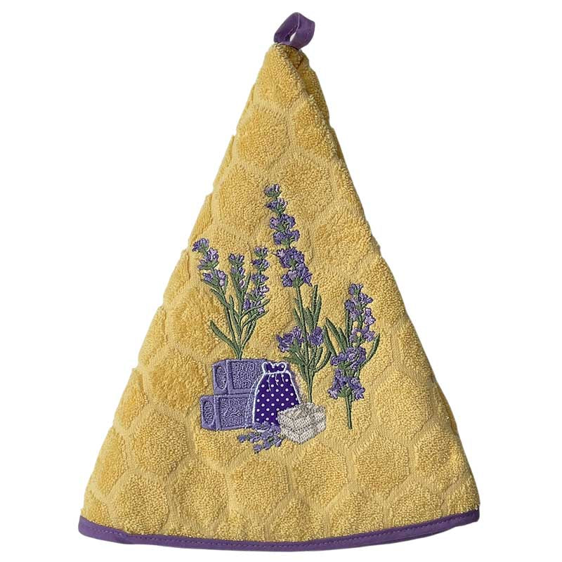French Round Hand Towel | Lavender | French Affair